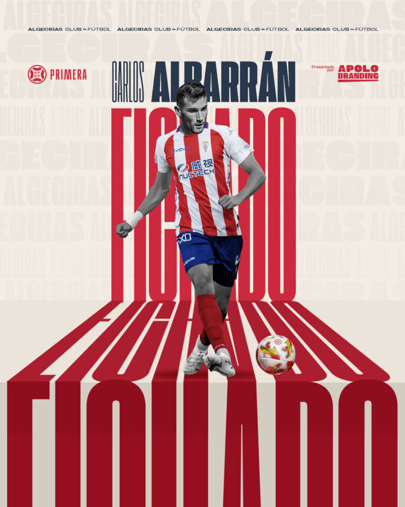 Carlos Albarrán, nuevo jugador del Algeciras CF. | Algeciras C.F.